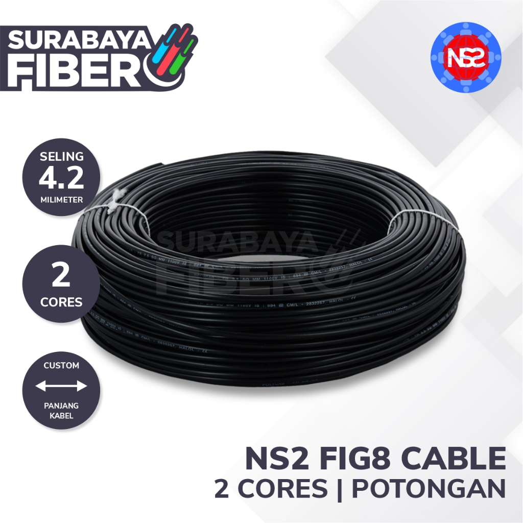 Jual FIG8 2 Core NS2 G652D Japan Quality Ecer / Potongan - Kabel ...
