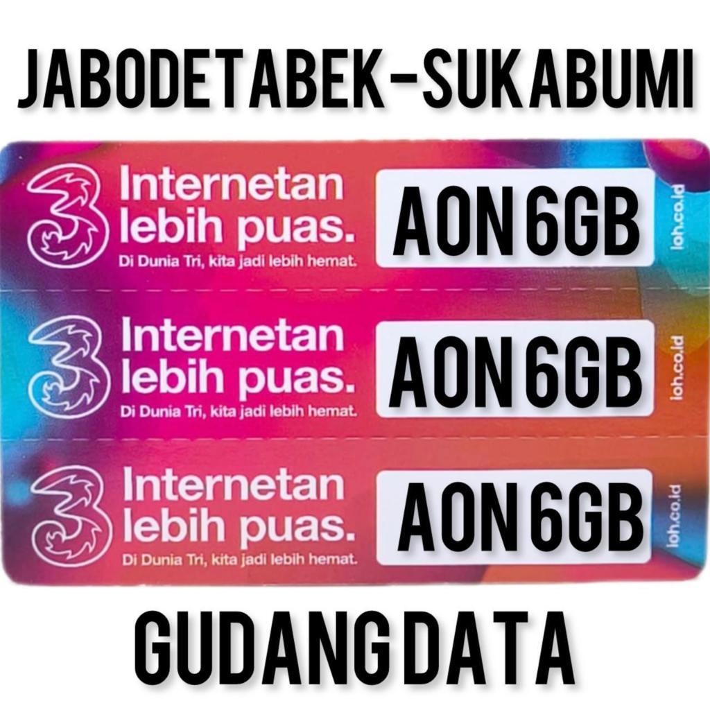Jual Voucher Three New AON 6GB | Shopee Indonesia