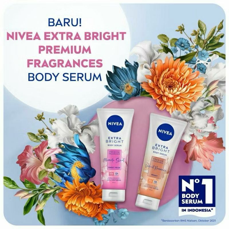Jual [BESTY] NIVEA - EXTRA BRIGHT BODY SERUM PREMIUM FRAGRANCE | VELVET ...