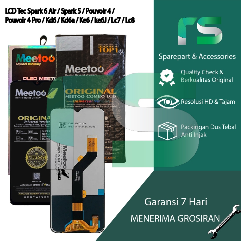Jual LCD TECN0 SPARK 6 AIR / SPARK 5 / POUVOIR 4 / POUVOIR 4 PRO - Kd6 ...