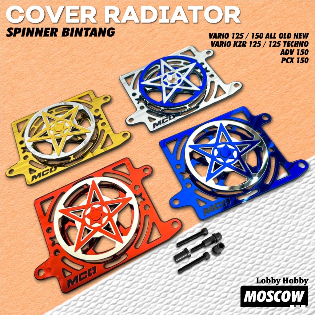 Jual COVER RADIATOR SPINER MOSCOW AKRILIK TEBAL 3 MM BINTANG SERIES TWO ...