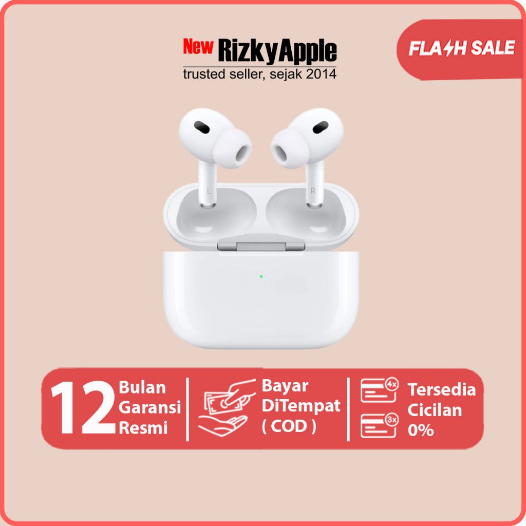 Jual 𝗔𝗽𝗽𝗹𝗲® Airpods Pro 2 2023 with Magsafe Case and Type-C - 2nd Gen - Original Garansi Resmi ...
