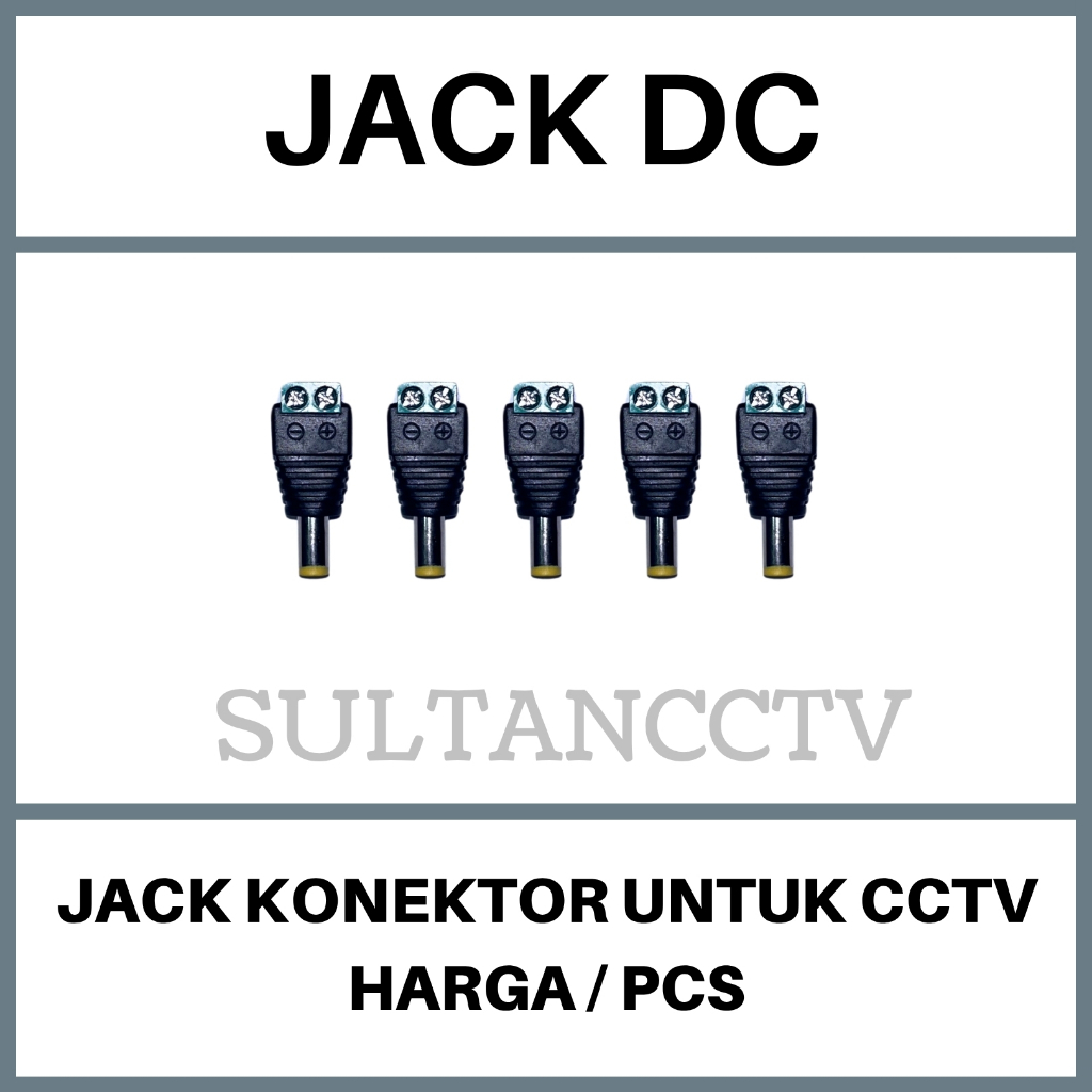 Jual Jack Konektor DC Male Power Cctv | Shopee Indonesia
