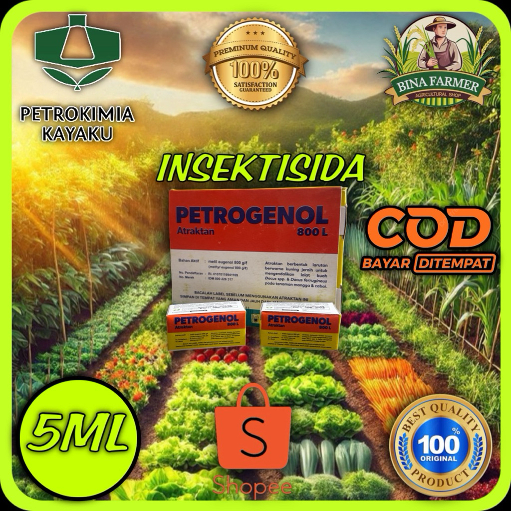 Jual Racun Lalat Buah Petrogenol 5ML Atraktan 800L Obat Insektisida ...