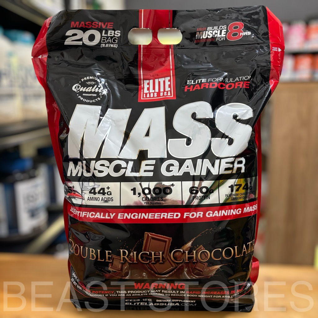 Jual elite labs mass muscle gainer 20 lbs mass gainer weight gainer iso ...