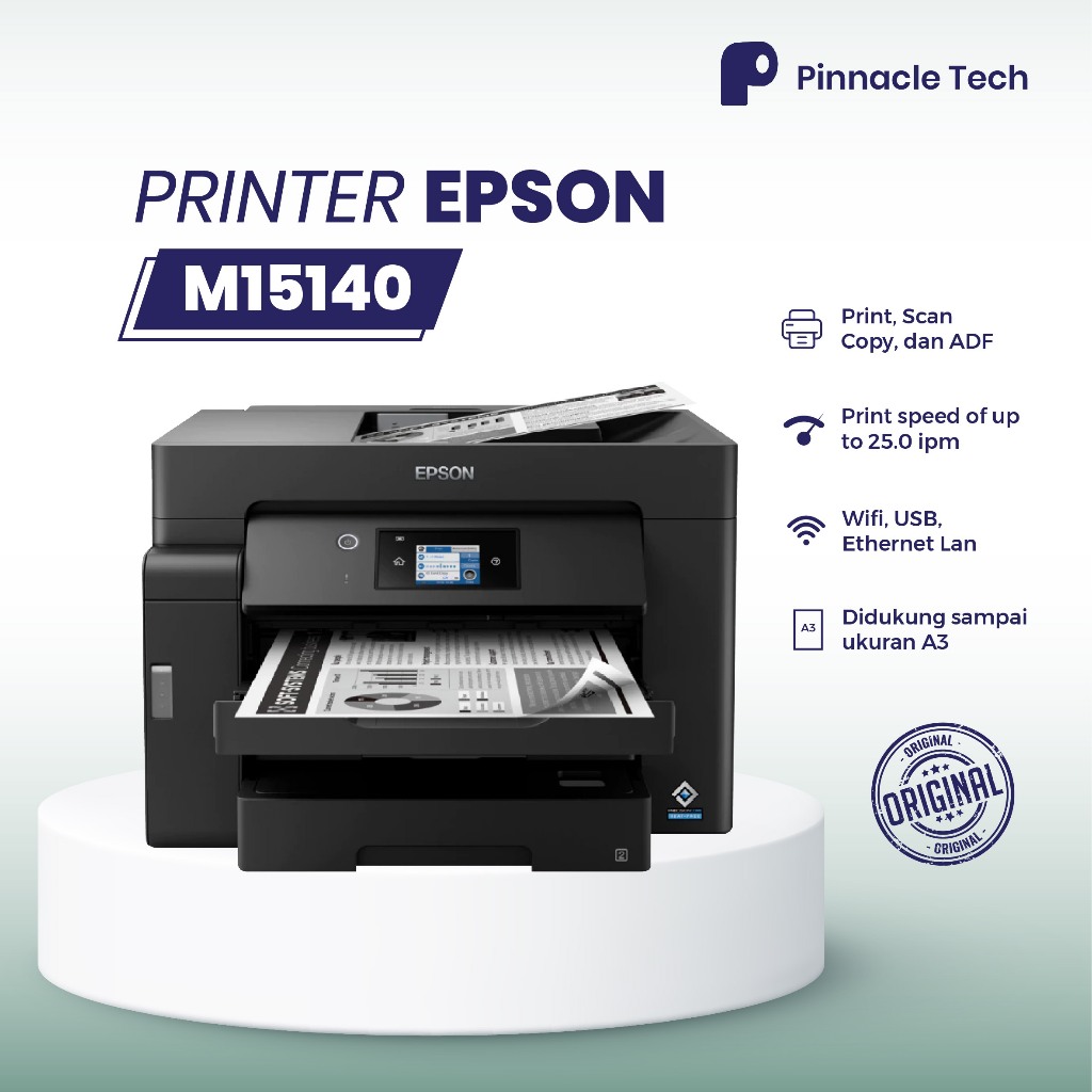 Jual Printer EPSON M15140 Printer Wi-Fi Duplex All In One Print Scan ...