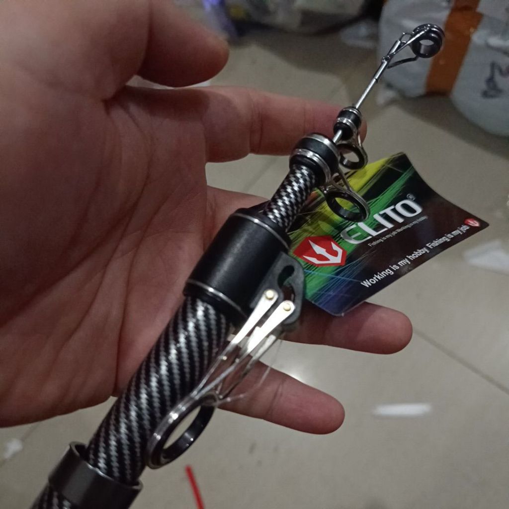 Jual joran antena surf elito black sea devils 300 360 390 420 450 surf ...