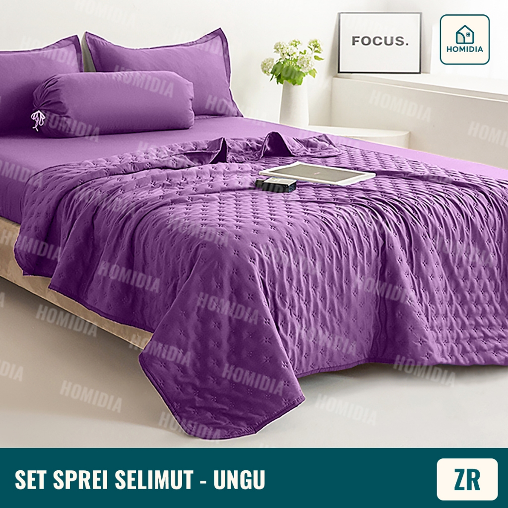 Jual Homidia Sprei Set Sarung Bantal Guling & Selimut Set Seprei ...