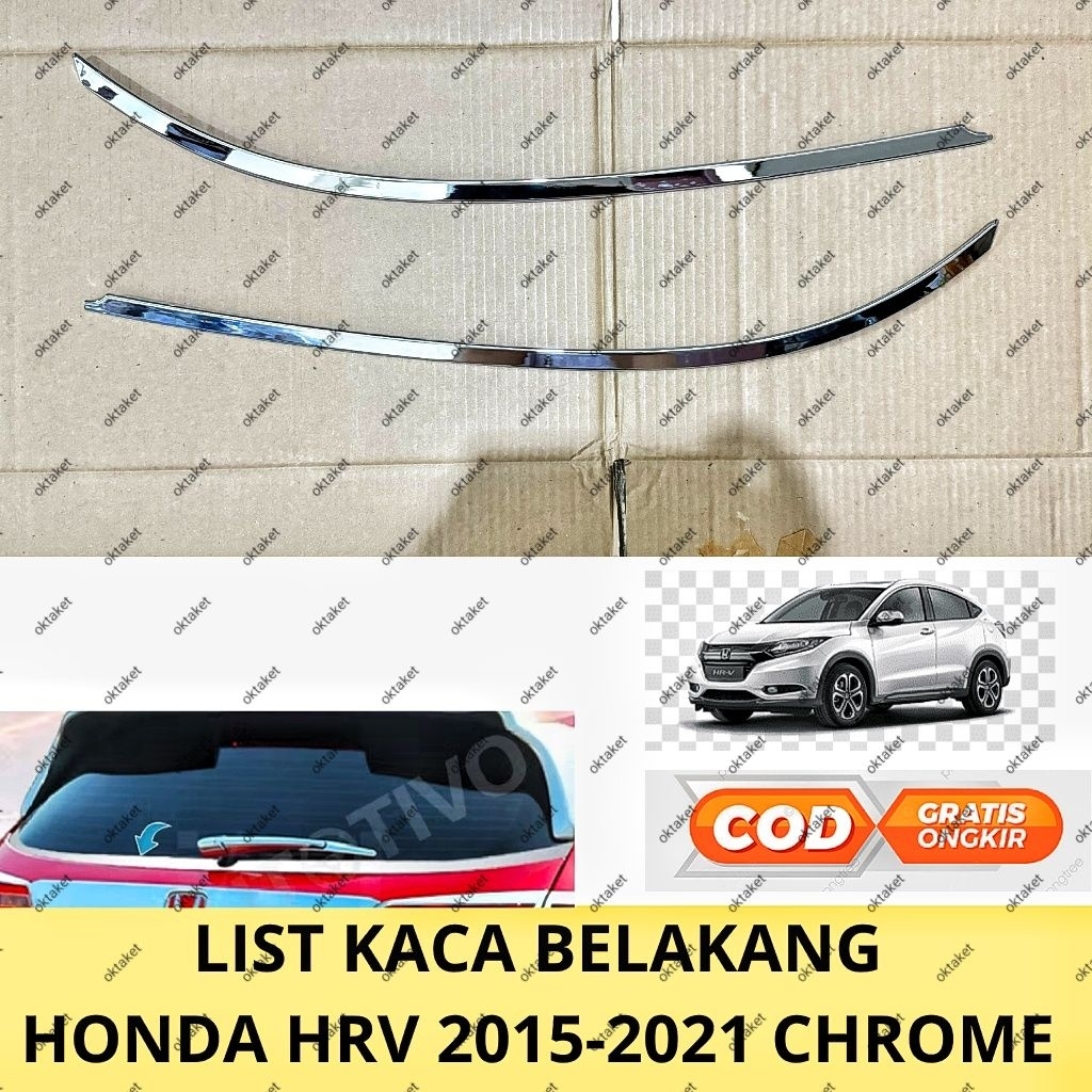 Jual List kaca belakang Honda HRV 2016 2018 2020 2021 chrome rear ...