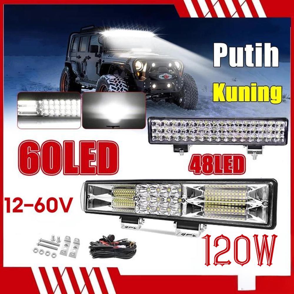 Jual 60LED 120W 12V-60V SLRG LED Light Bar Spot Banjir Led Bar untuk ...