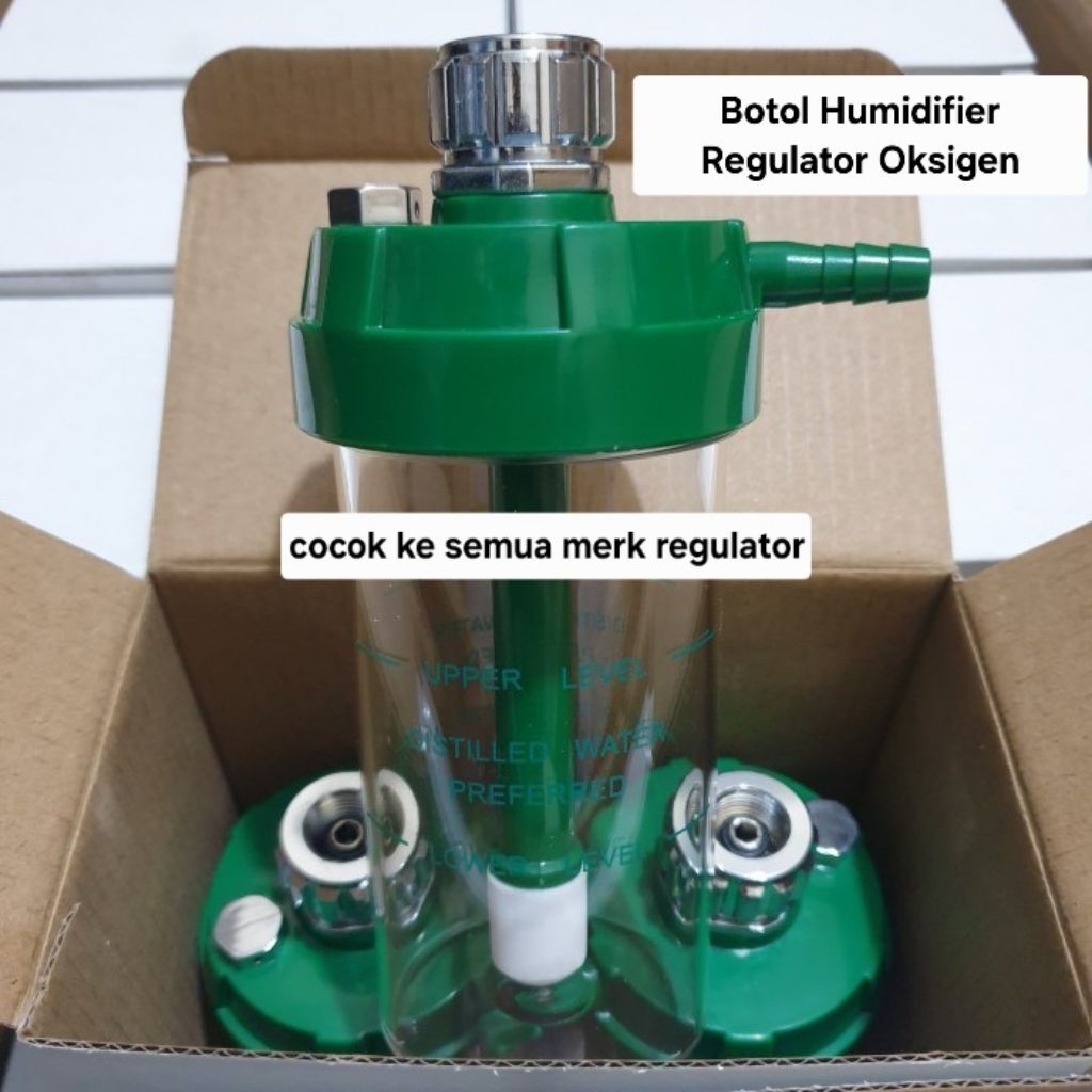 Jual Botol Humidifier Regulator Oksigen Cocok Untuk Semua Regulator ...