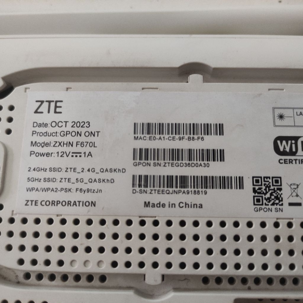 Jual modem zte f670l soket biru | Shopee Indonesia