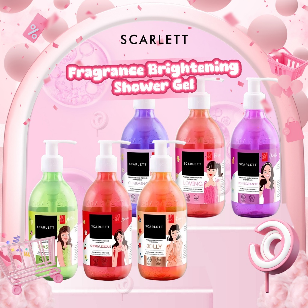 Jual SCARLETT - FRAGRANCE BRIGHTENING SHOWER GEL ( 300 ml ) - Sabun ...