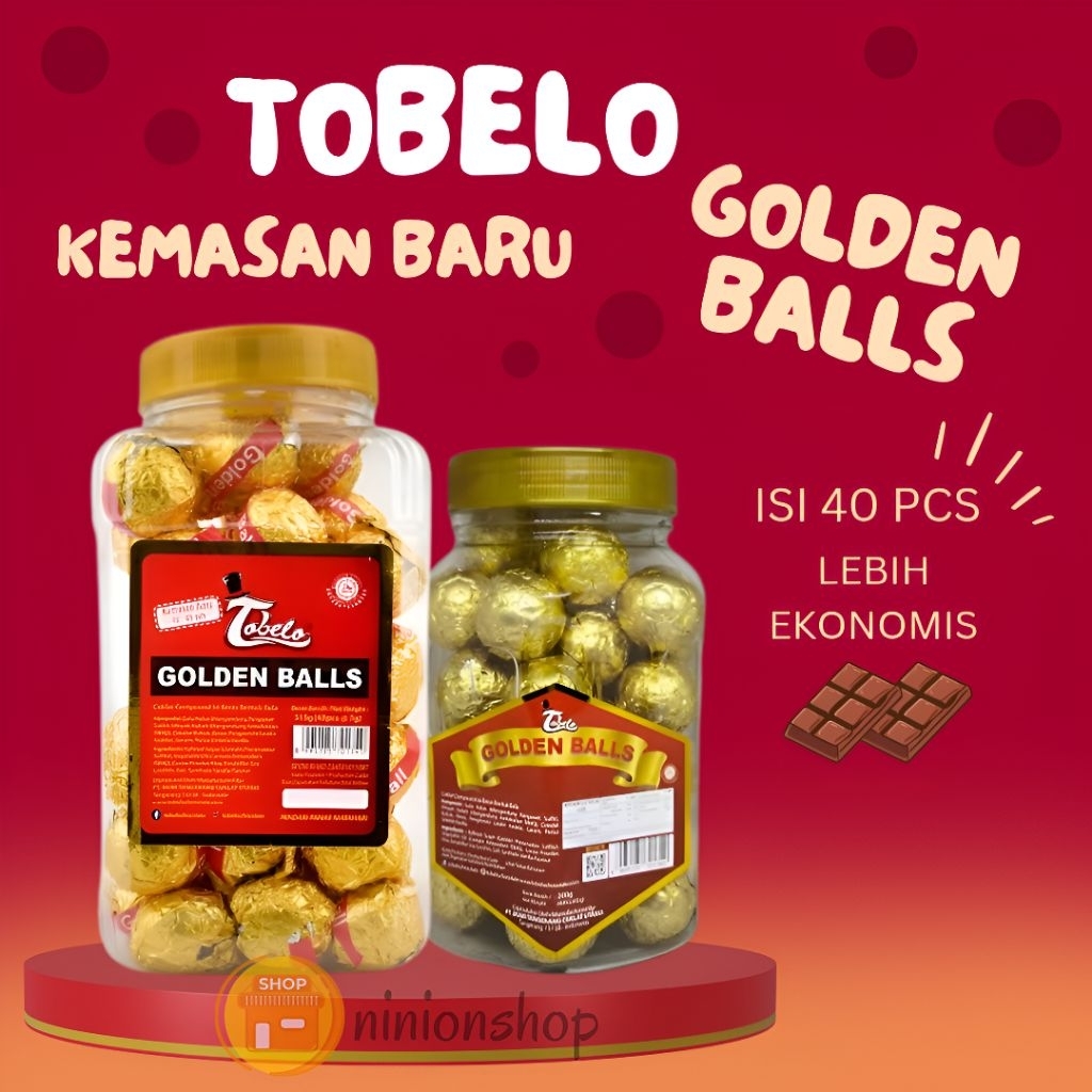 Jual TOBELO GOLDEN BALL 1 Toples isi 40pcs | Shopee Indonesia