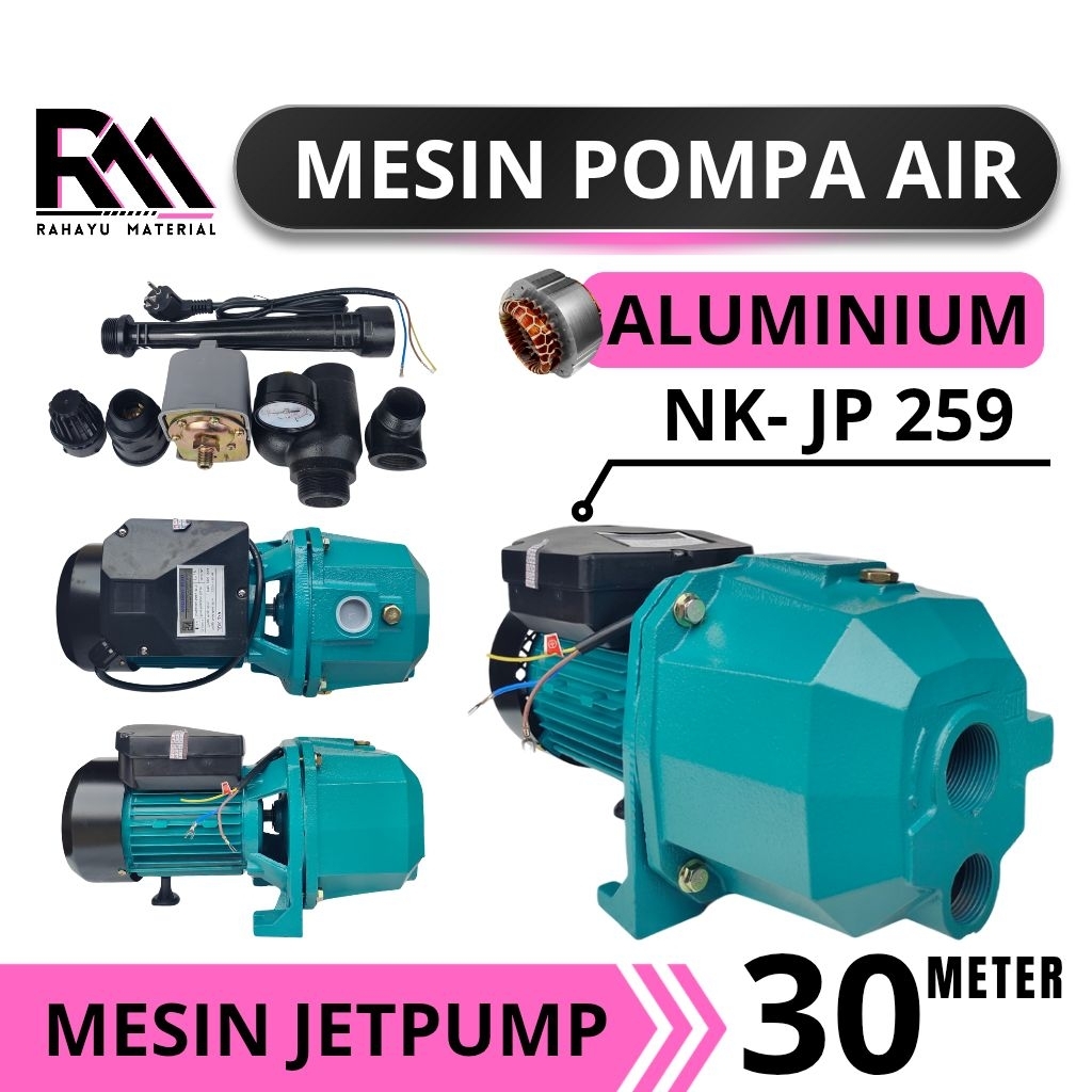 Jual Mesin Jetpump 259 pompa air sumur dalam daya hisap 30 Meter ...