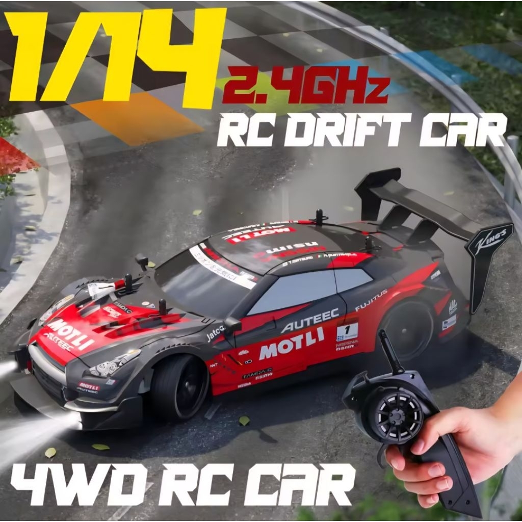 Jual Mobil RC Drift Racing 4WD Remote 2.4ghz 1:14 RC Super GT Drift ...