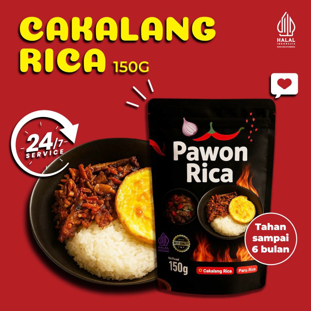 Jual [TERMURAH] Pawonrica Nusantara Cakalang Rica Suwir Resep Kuno Khas Manado HALAL | Shopee ...
