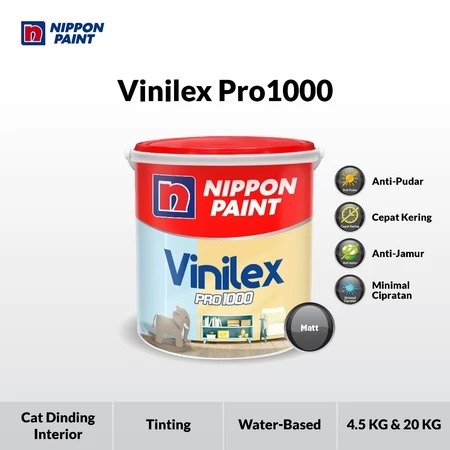 Jual CAT NIPPON PAINT Vinilex 4,5 Kg NIPPON PAINT Cat Tembok Interior ...