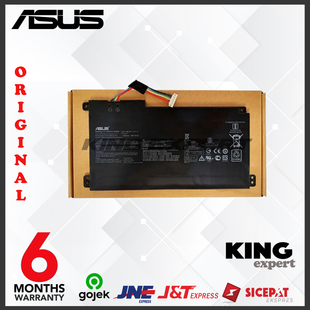 Jual Original Baterai Laptop Asus VivoBook E410 E410M E410MA E410KA E510 E510M E510MA C31N11912 ...