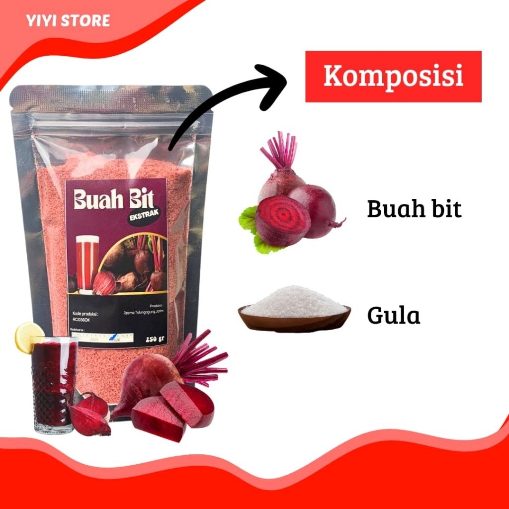 Jual Estrak buah beet 250 gr | Shopee Indonesia
