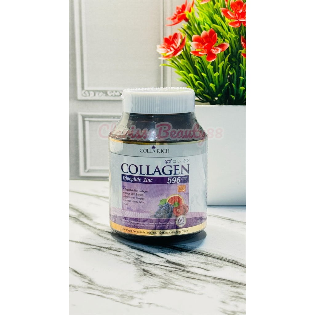 Jual COLLAGEN TRIPEPTIDE ZINC PLUS VITAMIN C ORIGINAL/COLLA RICH COLLAGEN ORIGINAL THAILAND ...