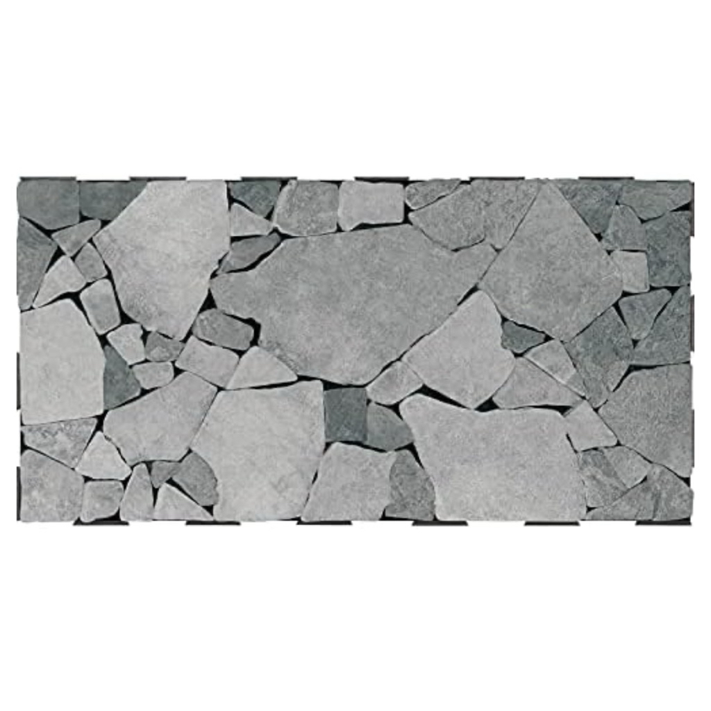 Jual Dark Grey Decking Mosaik Batu Alam Random Pecahan Marmer Acak ...