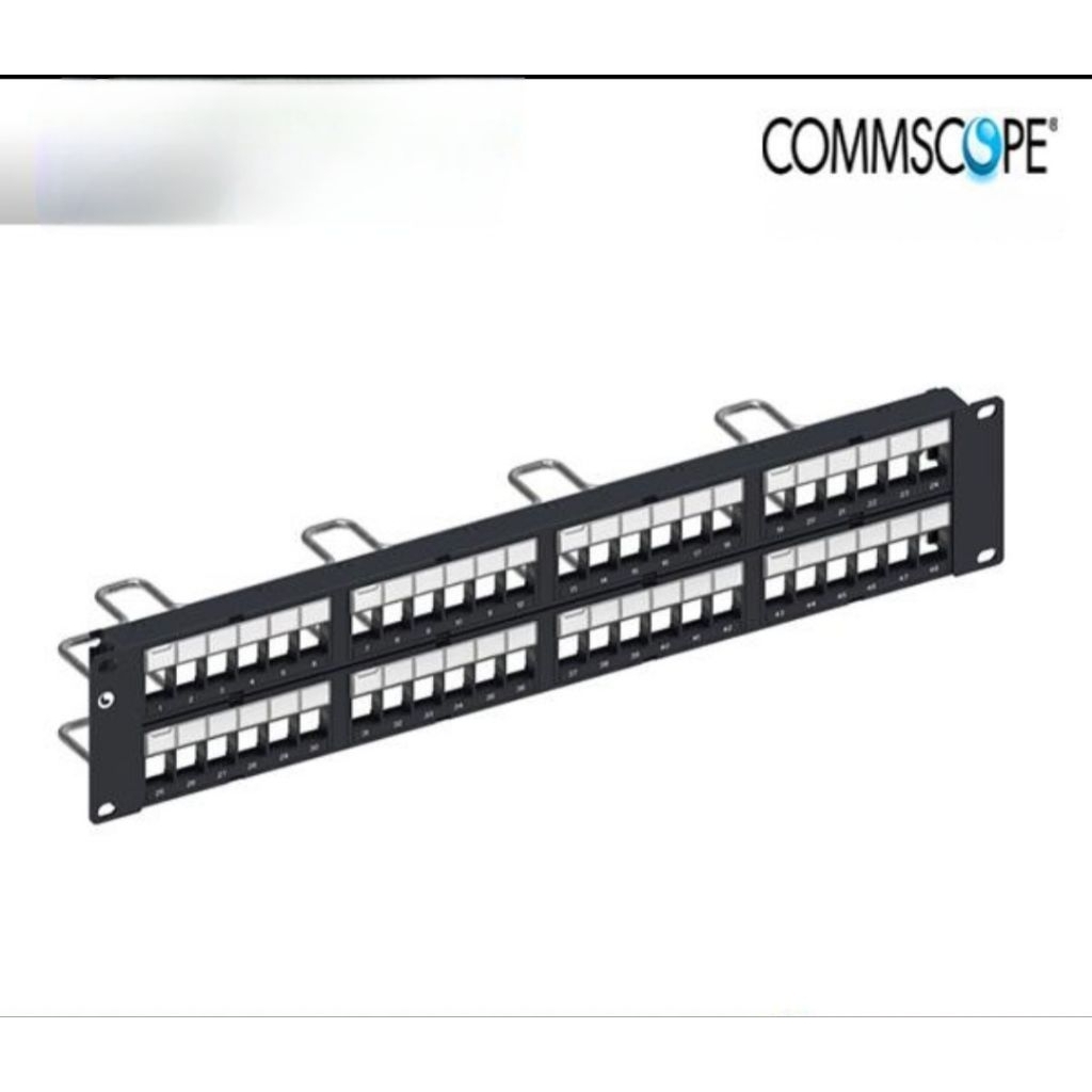 Jual Commscope Patch Panel 48 Port 2U Cpp-UDDM-SL-2U-48 / Frame Patch ...