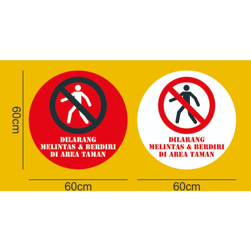 Jual BARU !!! RAMBU SIGN DILARANG MELINTAS / BERDIRI DIAREA TAMAN ACP ...