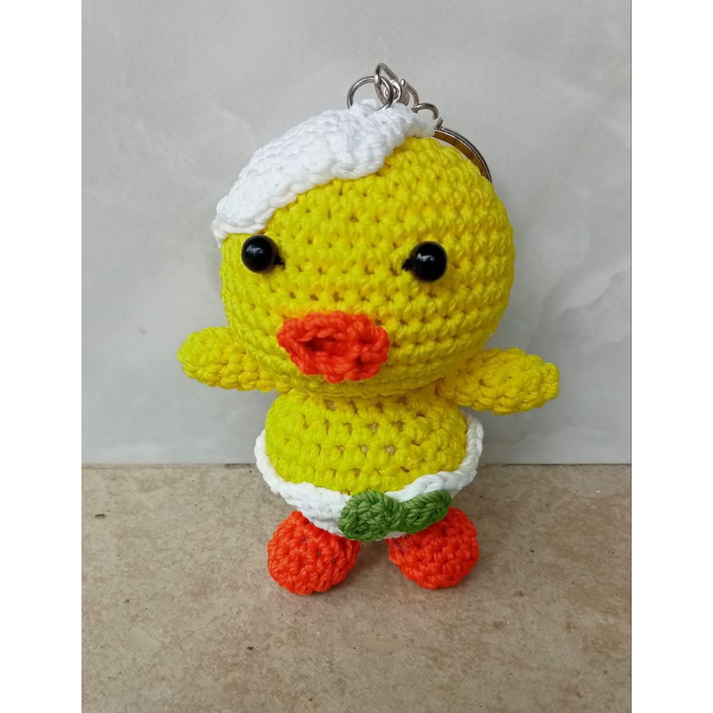Jual Amigurumi Duck Boneka Rajut Boneka Souvenir Boneka Ganci Shopee