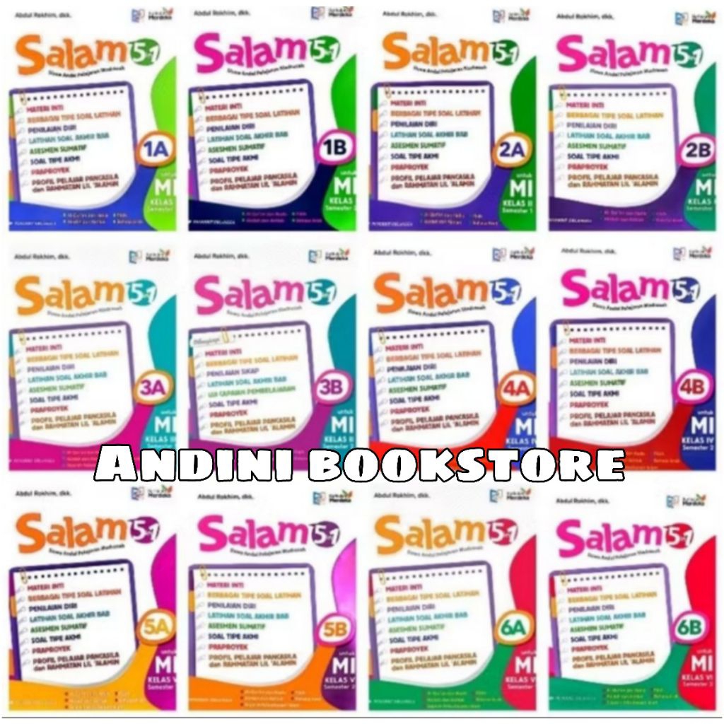Jual BUKU SALAM 1A 1B 2A 2B 3A 3B 4A 4B 5A 5B 6A 6B KELAS 1 2 3 4 5 6 ...