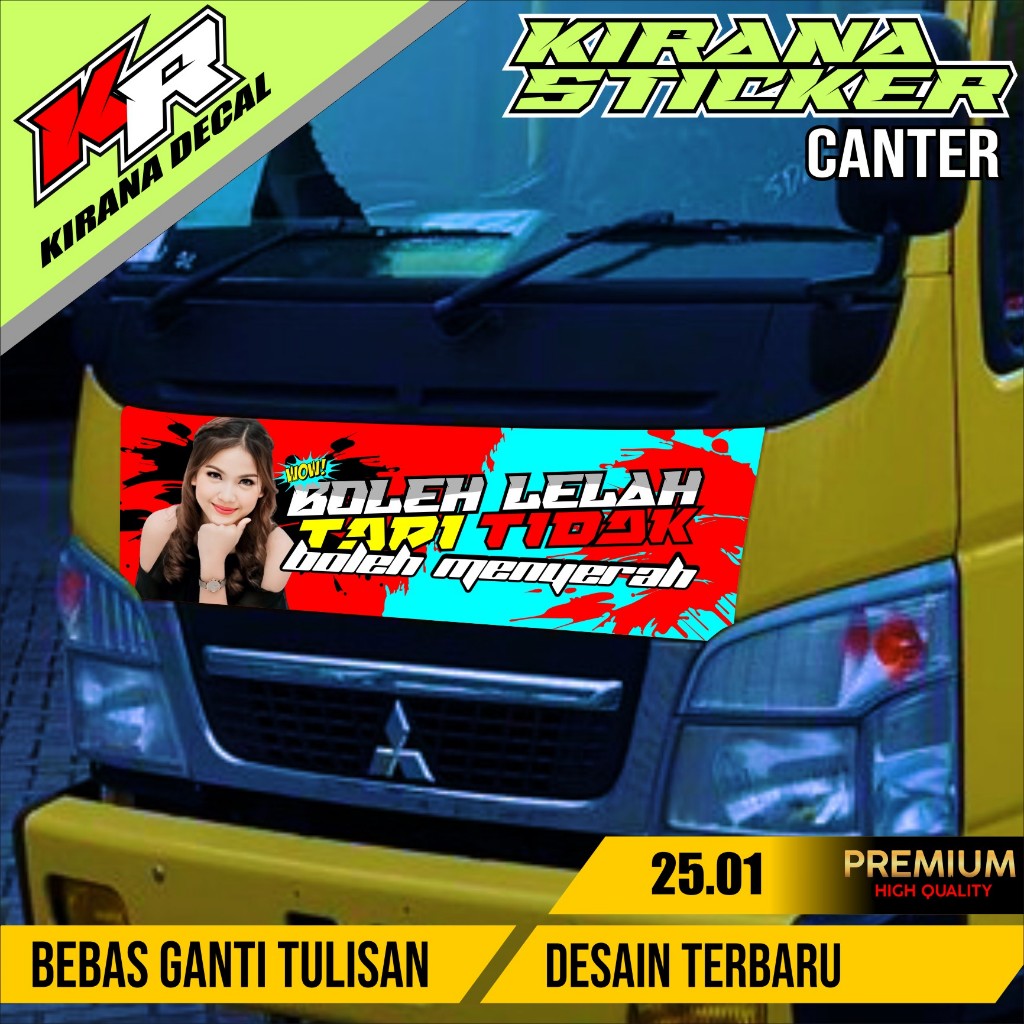 Jual Stiker kabin depan Canter stiker variasi Truck Canter stiker Truck ...