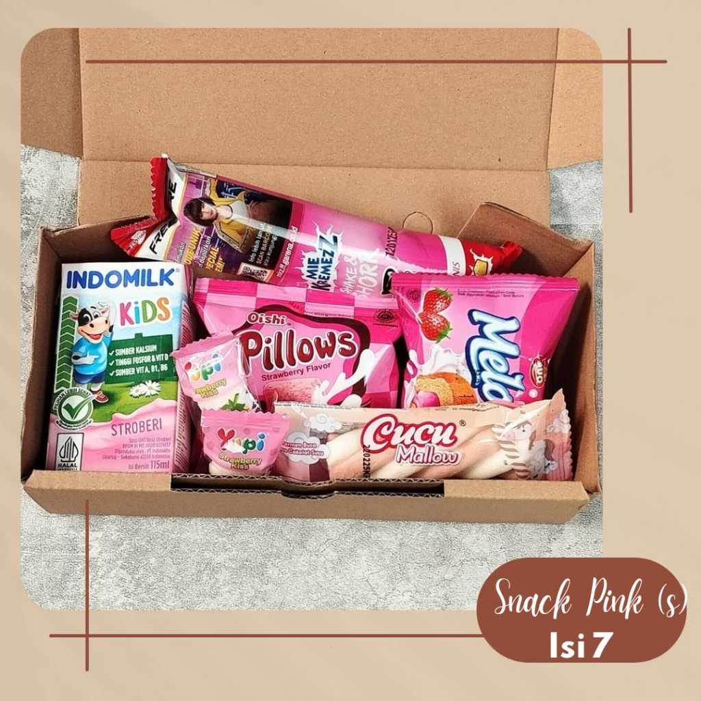 Jual Hampers Giftbox Snackbox Fullsnack isi 7 pcs cocok untuk kado ...