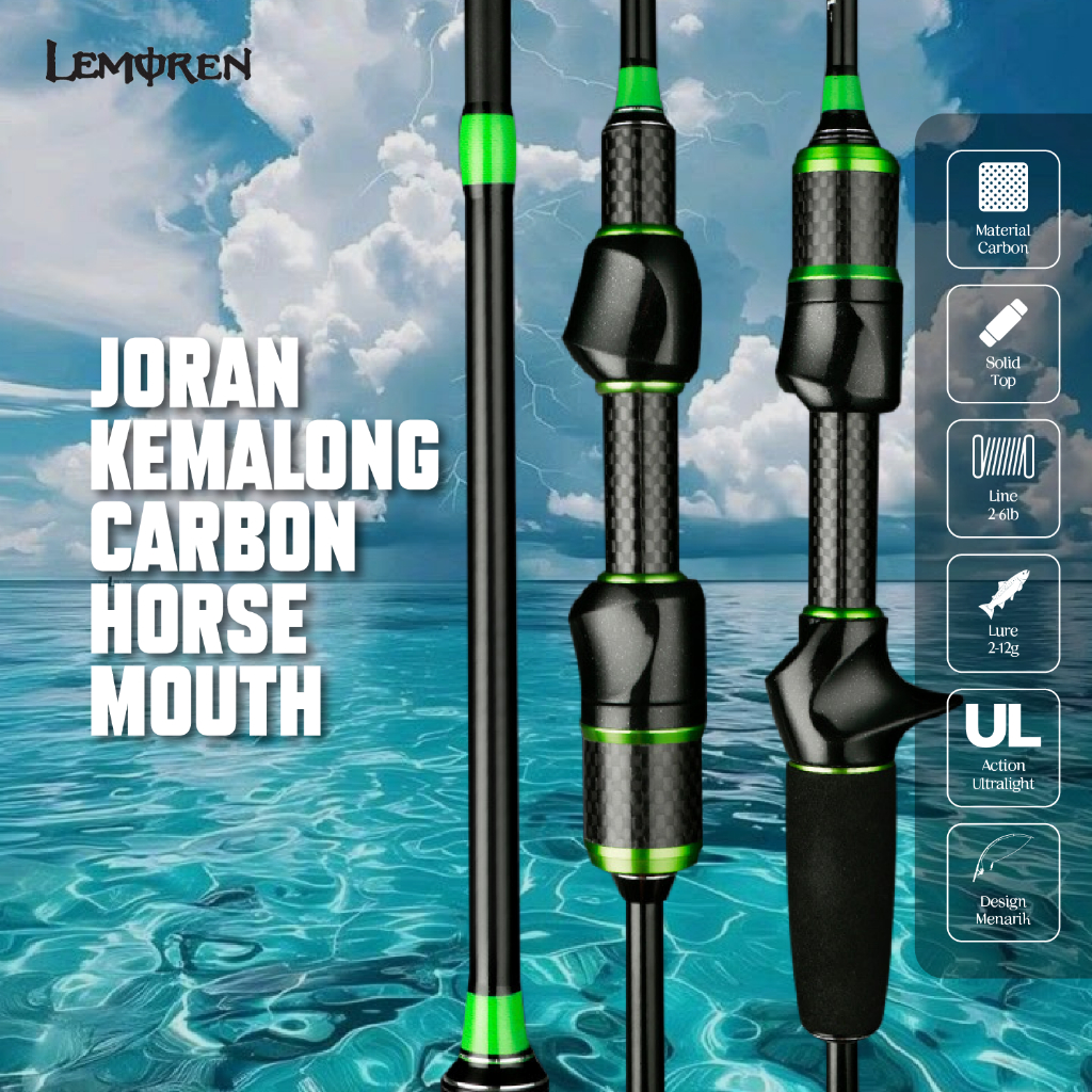Jual Joran pancing ultralight 2-6lb bahan karbon joran UL top solid ...