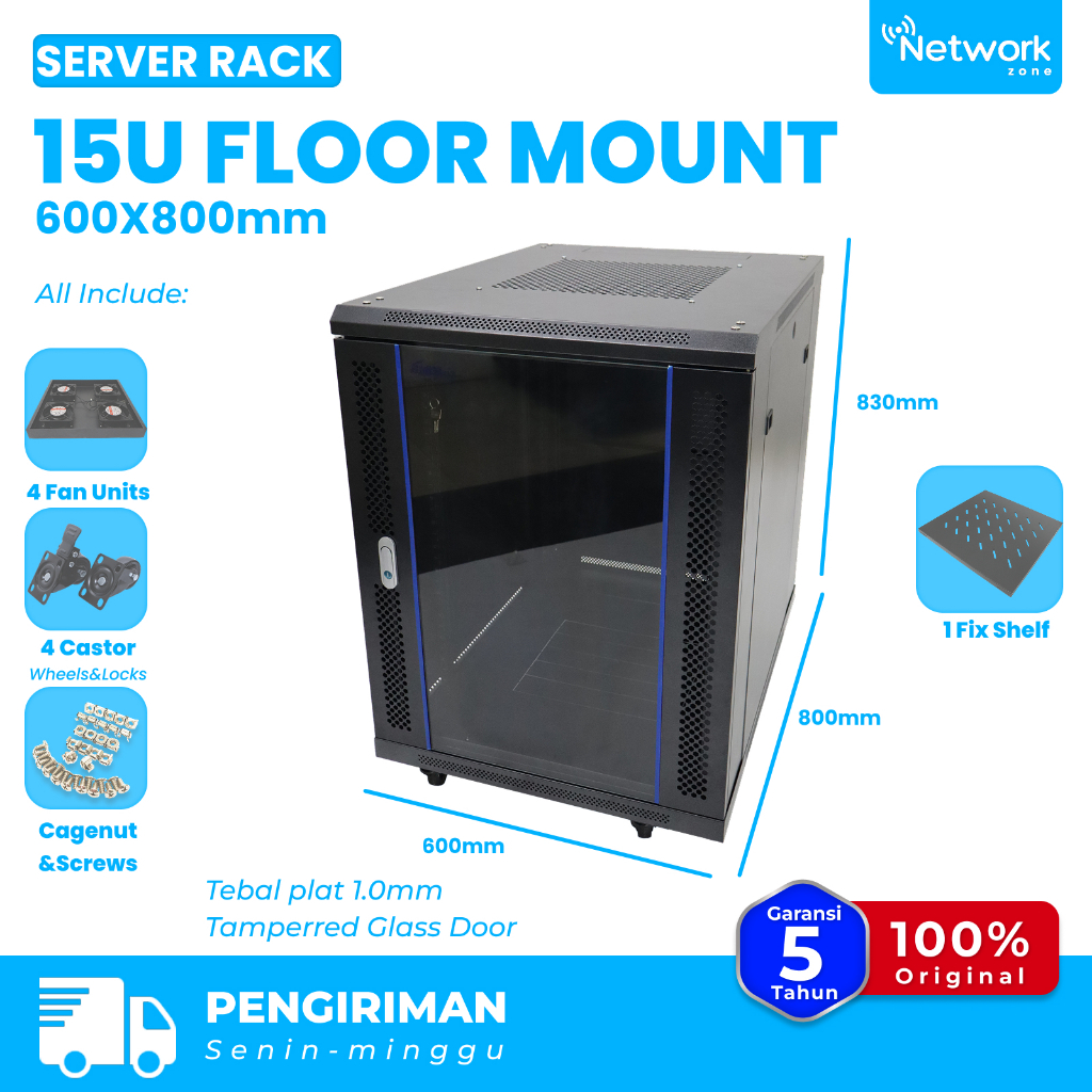 Jual Rack Server 15U Floor Mount Rack 600x800mm | Shopee Indonesia
