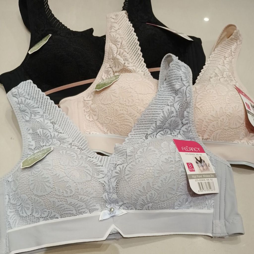 Jual Felancy Bra push up tanpa kawat lebar samping | Shopee Indonesia