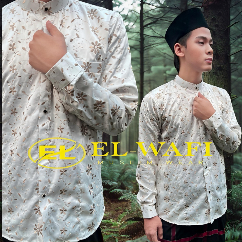 Jual Baju koko pria tangan panjang/ koko brukat / koko bordir kemko ...