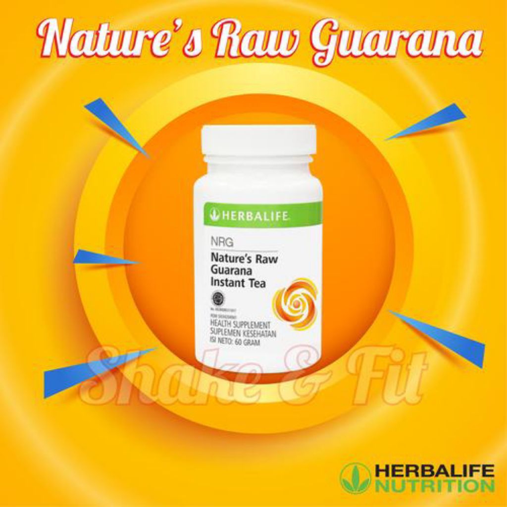 Jual NRG Tea Herbalife Original Barcode Cut Natures Raw Guarana ...