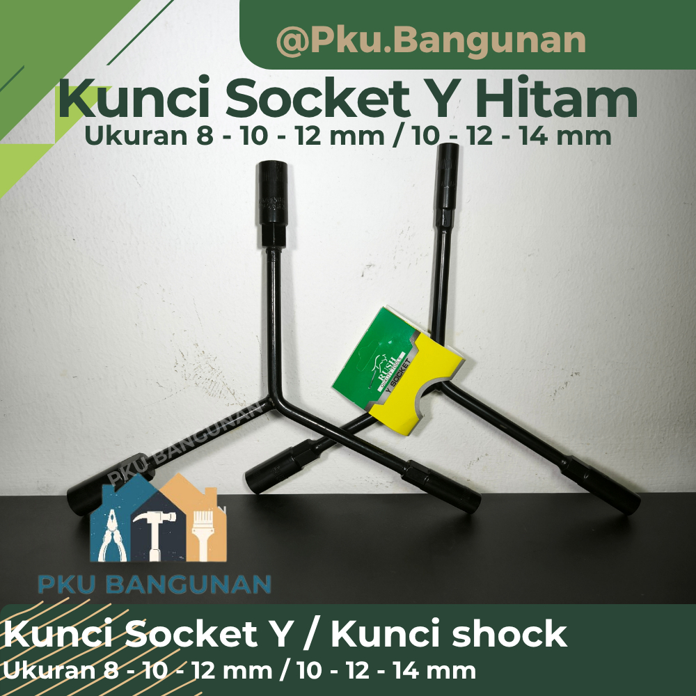 Jual Kunci Y Hitam / Kunci Sock Shock 8 - 10 - 12 mm & 10 - 12 - 14 mm ...