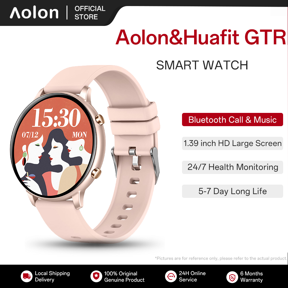 Jual Aolon&Huafit GTR Jam SmartWatch Original Bluetooth Call Jam Tangan ...