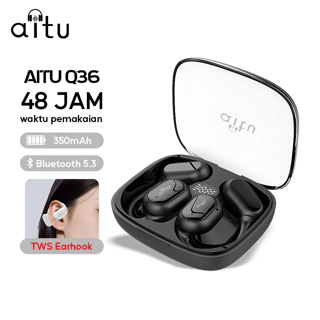 Jual Aitu Q36 Open Ear Wireless Headset TWS | Shopee Indonesia