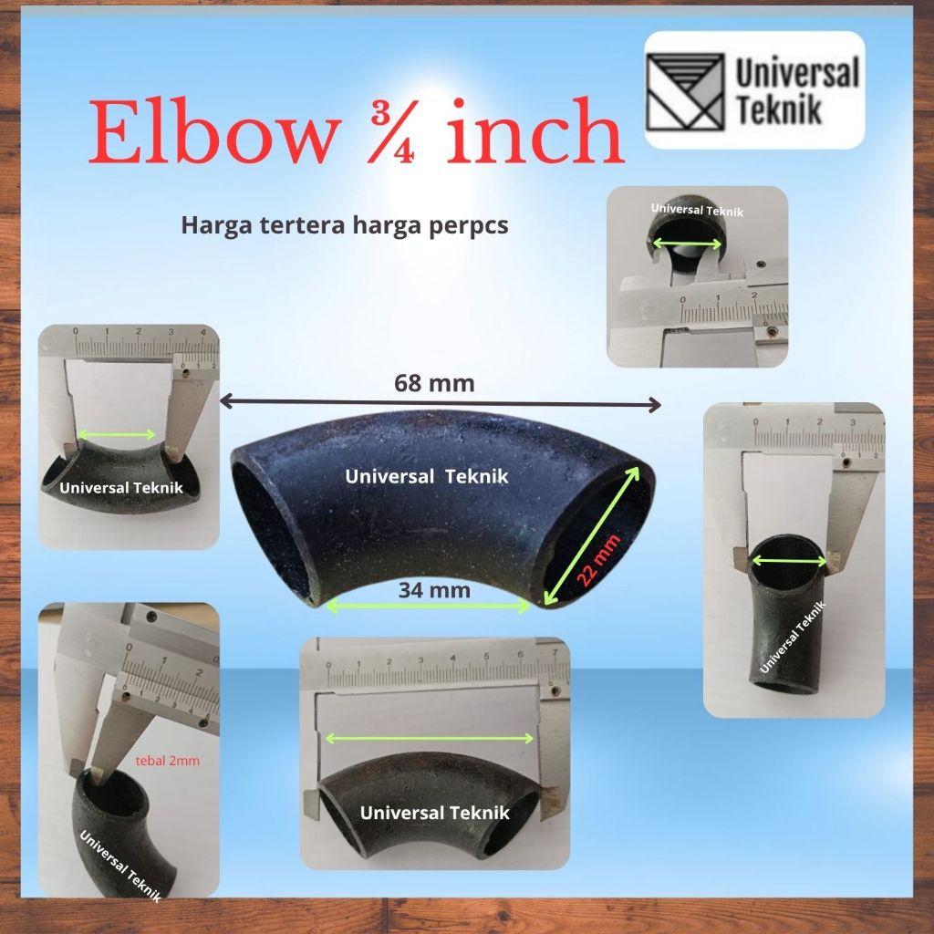 Jual Elbow Las Besi 3/4 " inch Pipa Las / Elbo Lbow Keni Knee Pipa Las ...
