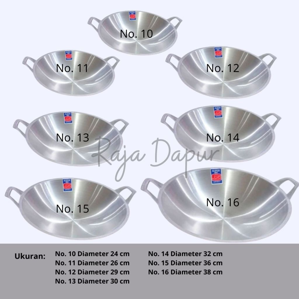 Jual [Raja dapur] jual wajan penggorengan harga terbaik & termurah tahun baru 2024 wajan cekung ...
