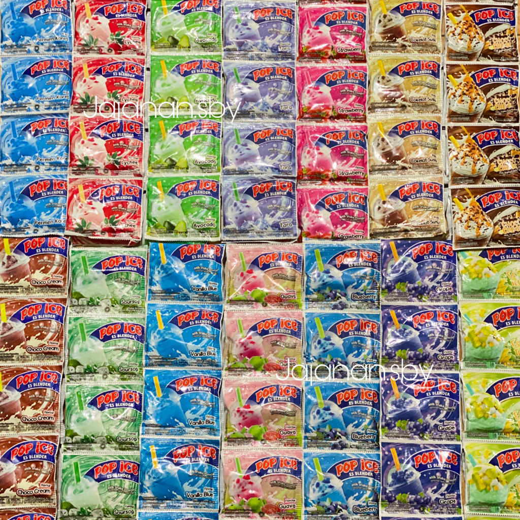 Jual POP ICE ANEKA RASA POP ICE RENCENG GROSIR TERMURAH ISI 10 POP ES ...