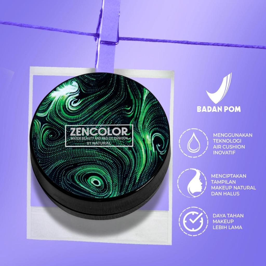 Jual GROSIR [BPOM] ZENCOLOR Air Cushion BB Cream Foundation BB Cushion bukan Sunisa | Shopee ...