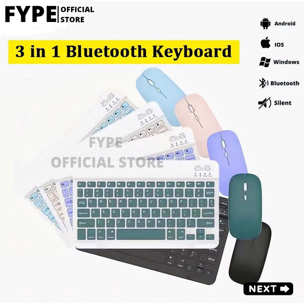 Jual Keyboard Bluetooth Nirkabel 10 Inci Keyboard Hp Sentuh Mini ...