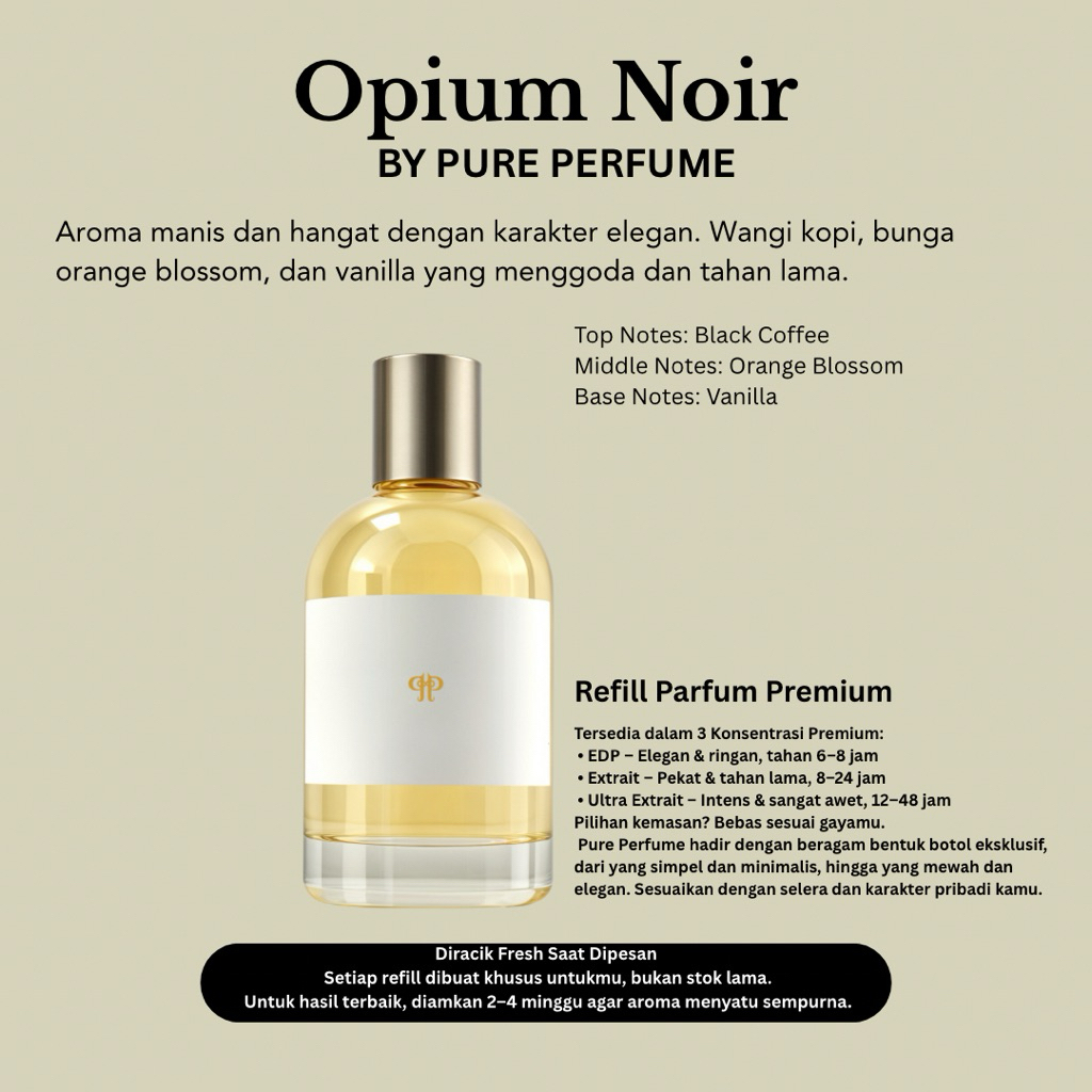 Jual Opium Noir by Pure Perfume | Refill Parfum Premium Aroma Manis ...