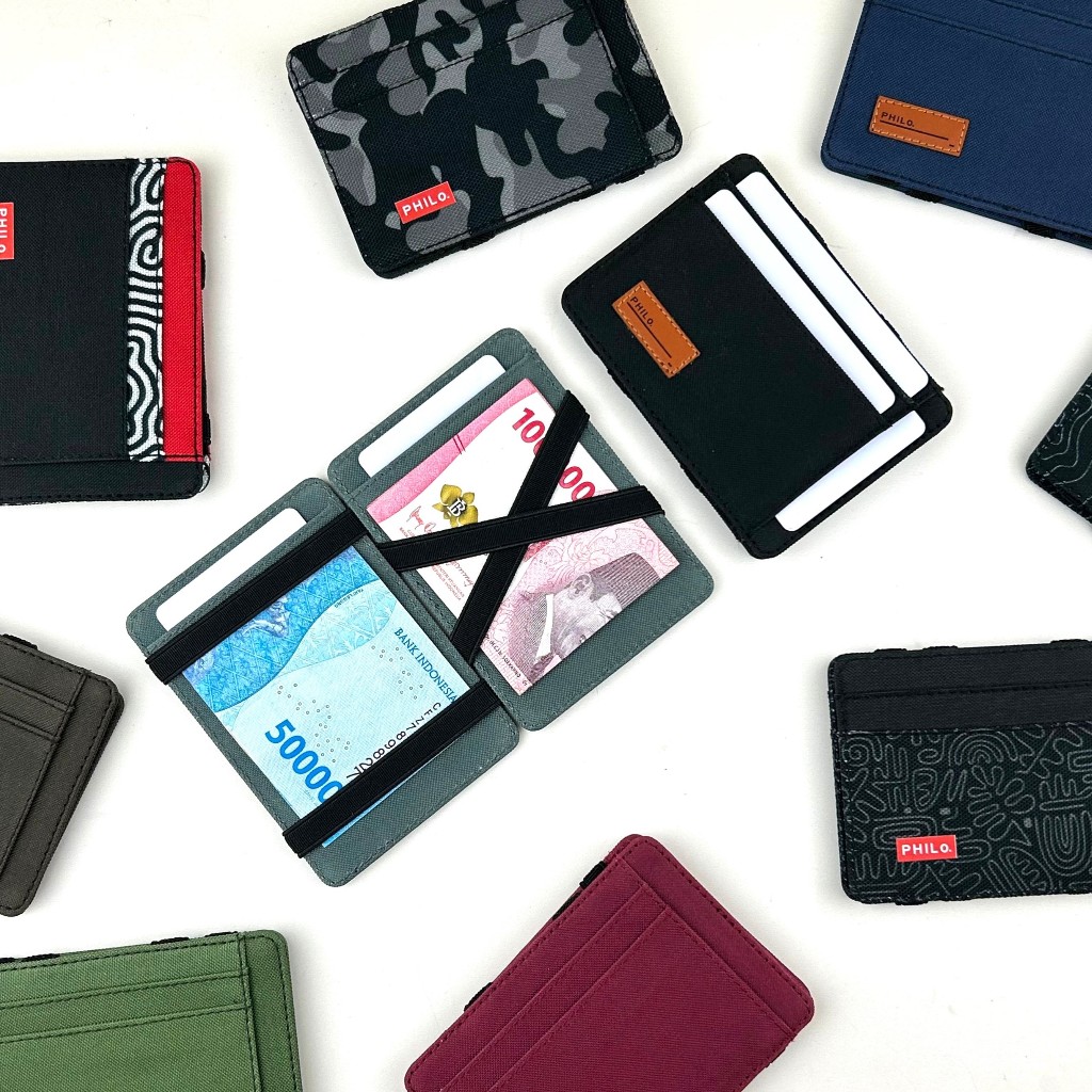 Jual Philo Flip Magic Wallet Dompet Sulap Tipis Pria Wanita Muat Kartu ...