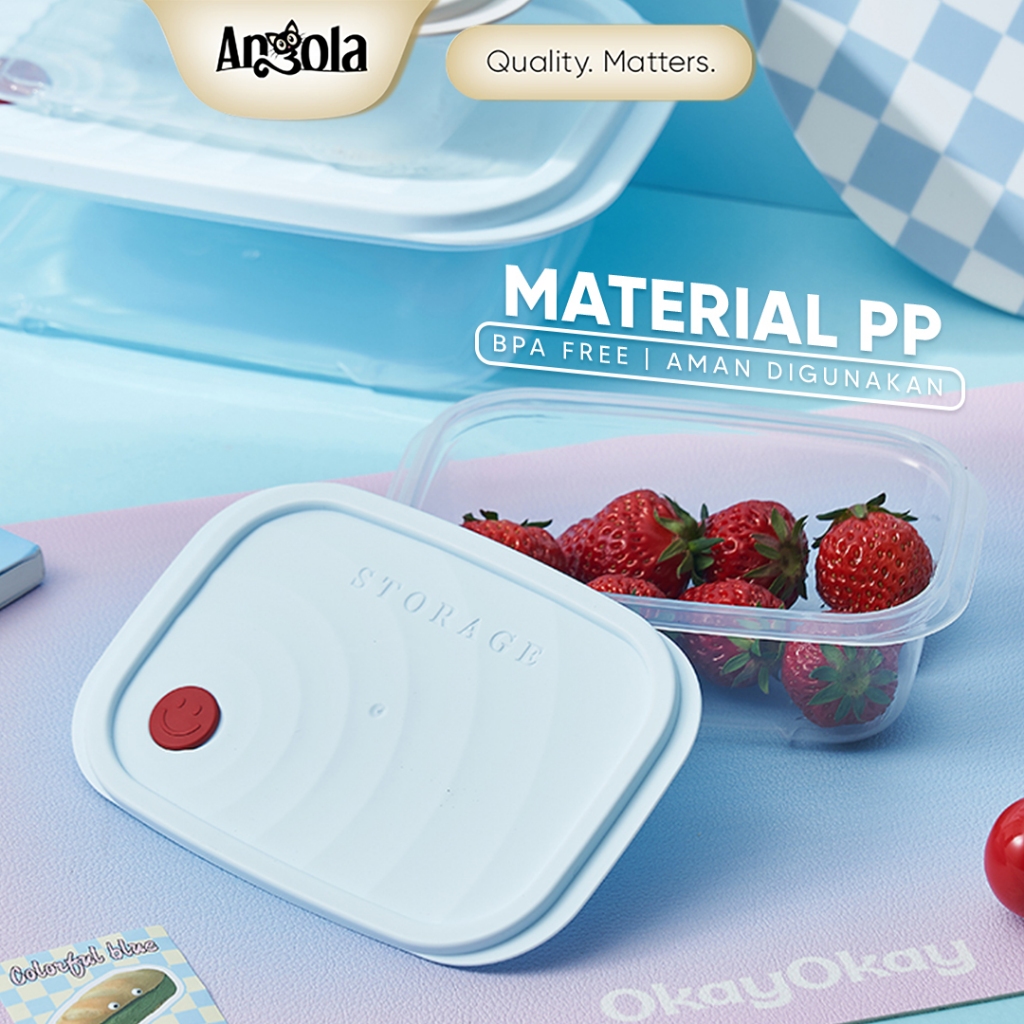 Jual [ISI 9PCS] Angola Food Container Box / Kulkas Organizer L44 Kotak ...