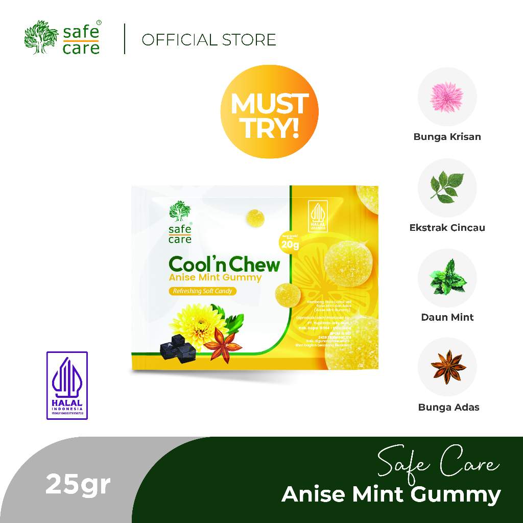 Jual Safe Care Anise Mint Gummy - Permen Jelly | Shopee Indonesia