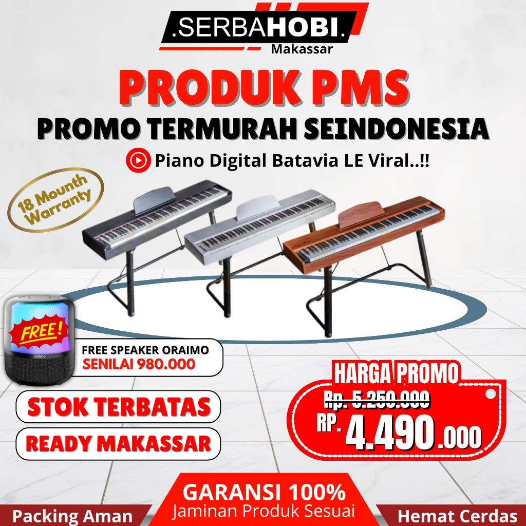 Jual Piano Digital Fort Batavia Le With Stand Garansi 18 Bulan FREE ...